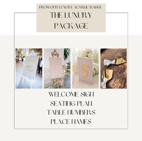 The LUXURY Package - Custom Luxury Acrylic Package including Welcome ...