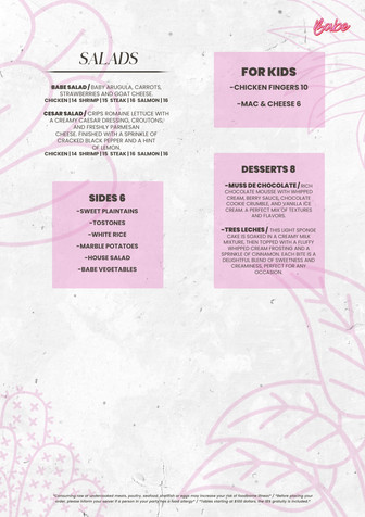MAIN MENU | BABE