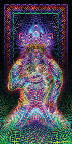 Luke Brown Prints - KERMODE SPIRIT BEAR - Signed Canvas Edition