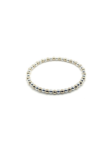 Jane Ball Bracelet in Alternating Gold and Silver | Kaylie Dawn Jewelry