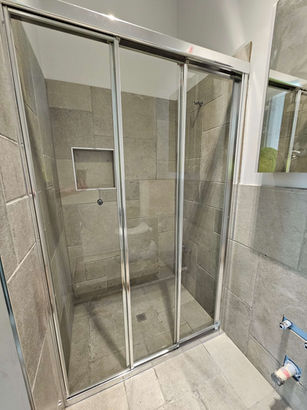 Frameless Sliding Shower Screens Melbourne | Flexi Showers Campbellfield