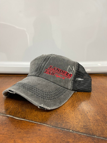 GIRLS HAT GREY/BLACK | LANDERS FABRICATION