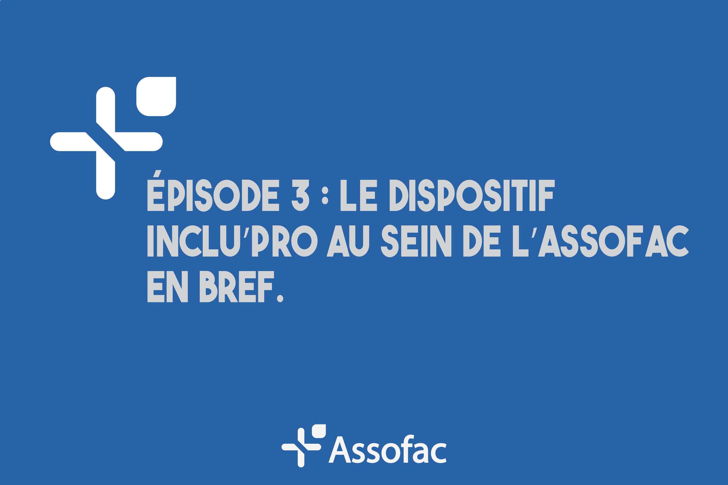 Épisode 3 : Le dispositif Inclu’Pro au sein de l’Assofac en bref.