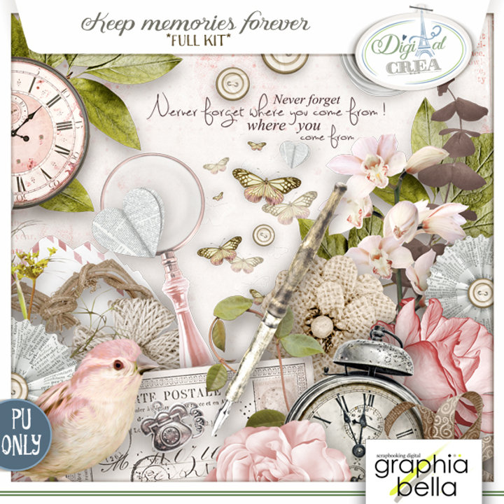 Kit "Keep memories forever" de Graphia Bella