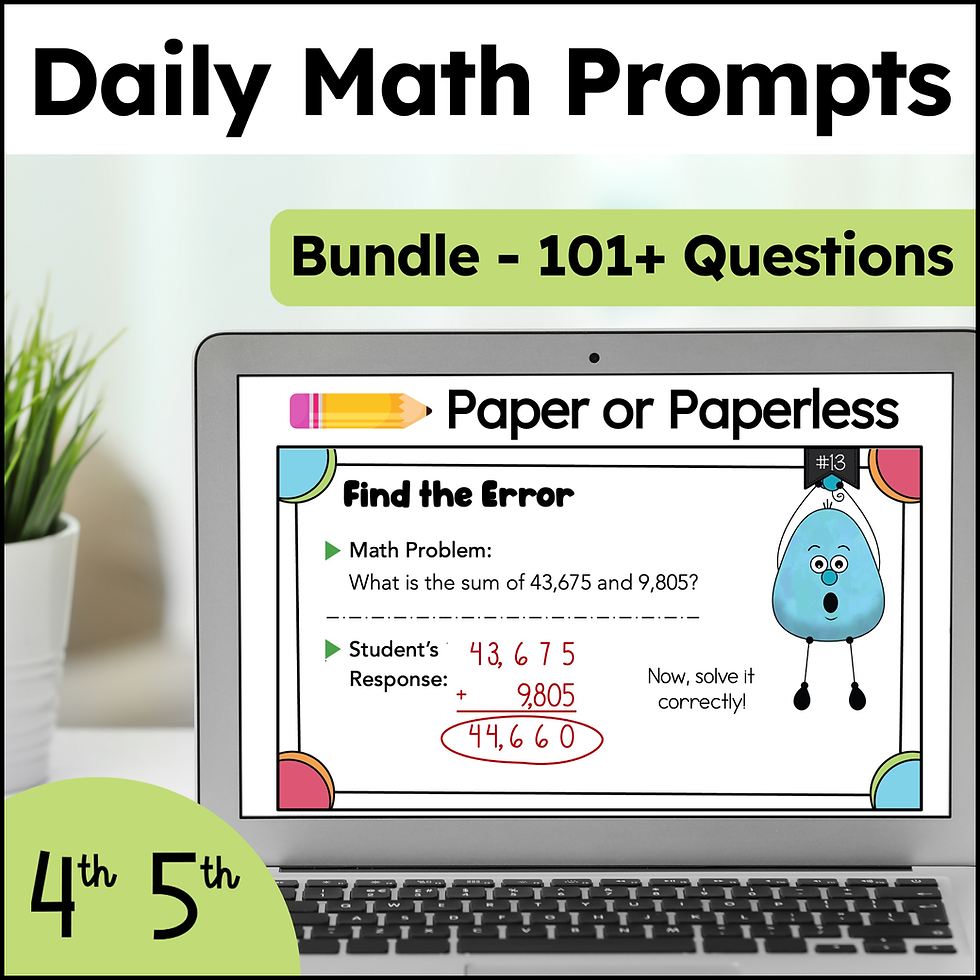 3rd, 4th, & 5th Grade | MB Creations Educational Resources