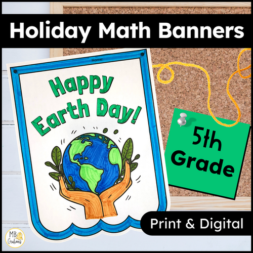 Earth Day Math Activities - 5th Grade Review Worksheets - Holiday Craft ...