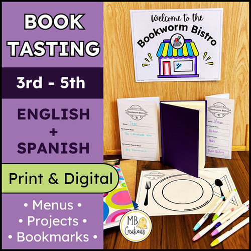 Book Tasting Menu Editable on PPT & Projects: English & Spanish ...