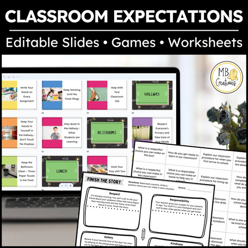 Review Classroom Rules Expectations After Break Following Directions ...