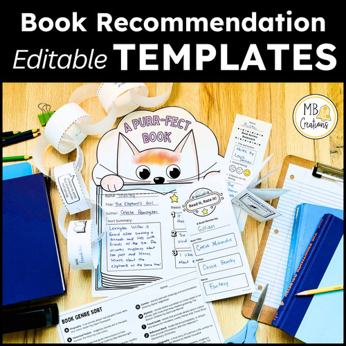 Book Recommendation Templates Edit Novel Review Brochures, Bookmarks ...