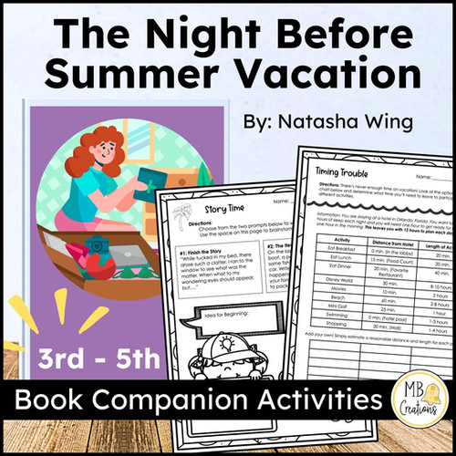 The Night Before Summer Vacation Book Packet - End of the School Year ...