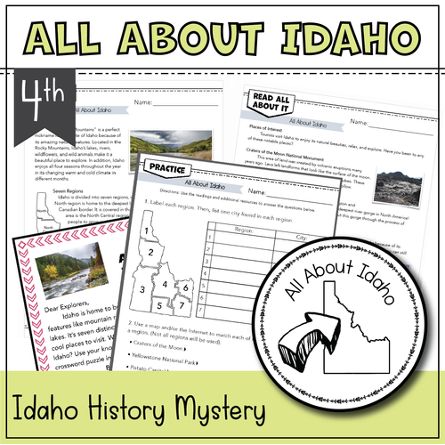 Places and Regions in Idaho - 4th Grade Social Studies, Geography ...