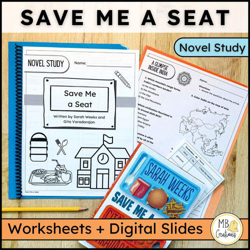 Save Me a Seat by Sarah W & Gita V Book Study, Comprehension, and Novel ...