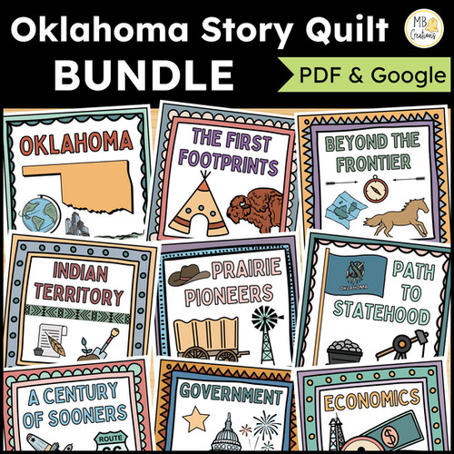 Oklahoma History & State Geography Worksheets Yearlong 3rd Grade Social ...