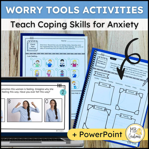 Anxiety Small Group Lesson Coping Skills Activities with Stress & Worry ...
