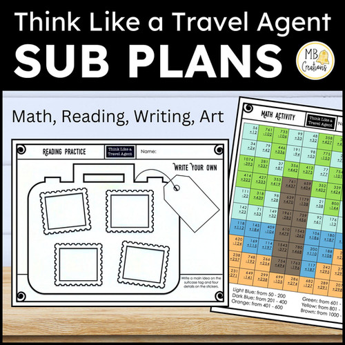 4th & 5th Grade No Prep Multi-Day Sub Plans - Gifted & Talented Themed ...