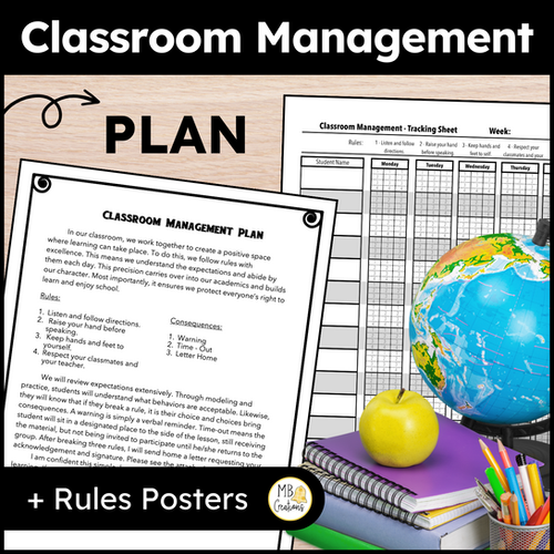 Classroom Management Plan, Poster, & Notes (Modeled after Michael ...