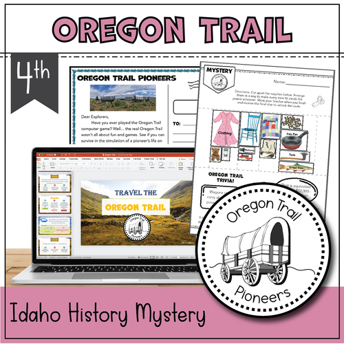 Oregon Trail Simulation - Social Studies PowerPoint & Lapbook Project ...