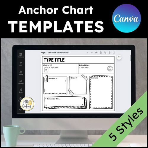 Editable Blank Anchor Chart Doodle Notes Template Poster Canva ...