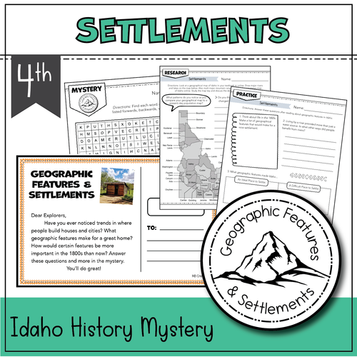 Idaho State History Early Pioneer Settlements and Geographic Features ...