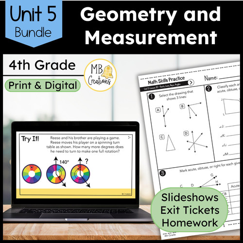 Geometry, Angles, and Symmetry - iReady Math 4th Grade Unit 5 Complete ...
