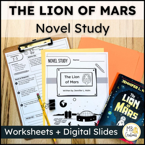 The Lion of Mars by Jennifer Holm - Novel/Book Study Comprehension ...