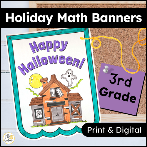 3rd Grade Halloween Math - Halloween Activities & Craft - Holiday Math ...