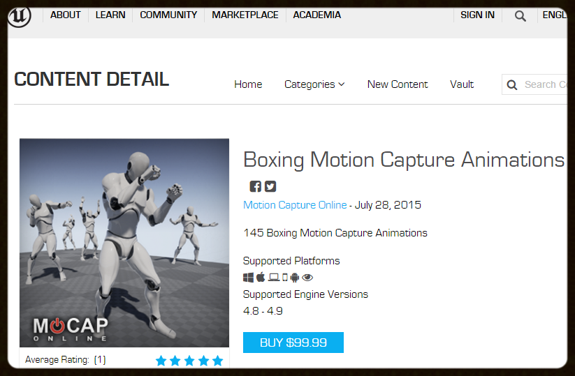 BOXING MOCAP: - UNREAL - 3D Character Animations for Game Development