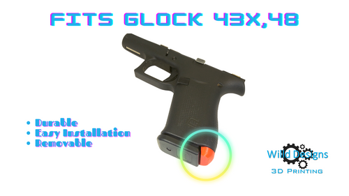 Willd Designs Frame Grip Plug for Glock 43x & 48 | Durable Polymer ...