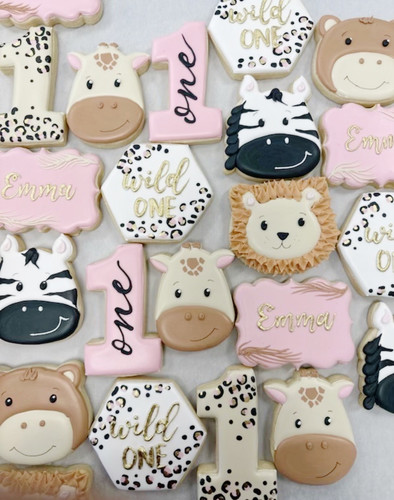 Wild One Safari | natsweets-cookies