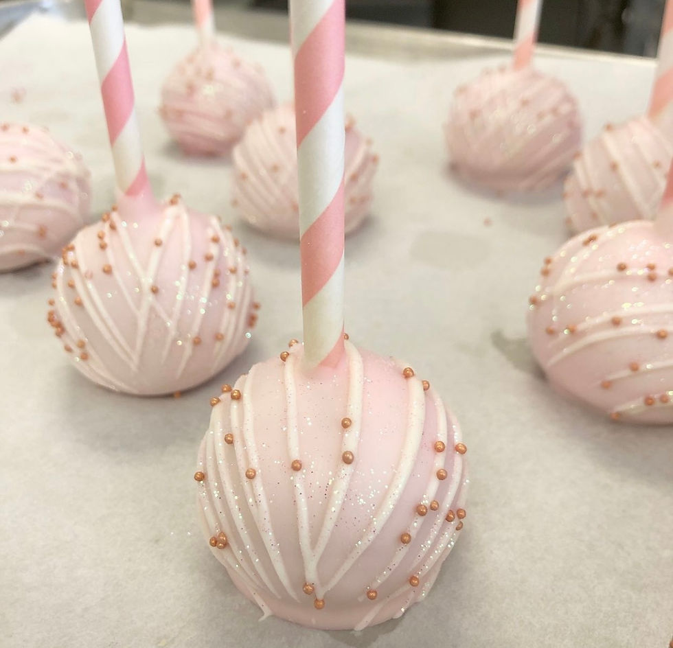Pretty Pink Cake Pops - 1 dozen | natsweets-cookies