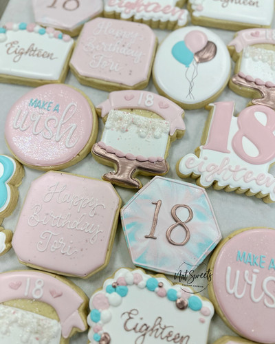 18th Birthday - 2 Dozen | natsweets-cookies