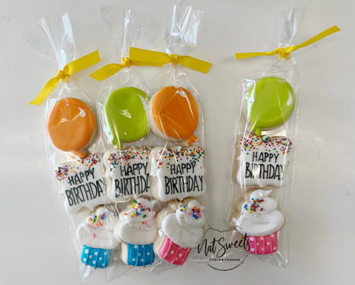 Birthday Mini Pack -6 packs | natsweets-cookies