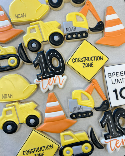Construction Theme - 2 Dozen | natsweets-cookies