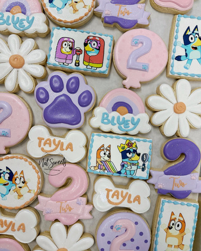 Bluey Birthday - 2 Dozen | natsweets-cookies