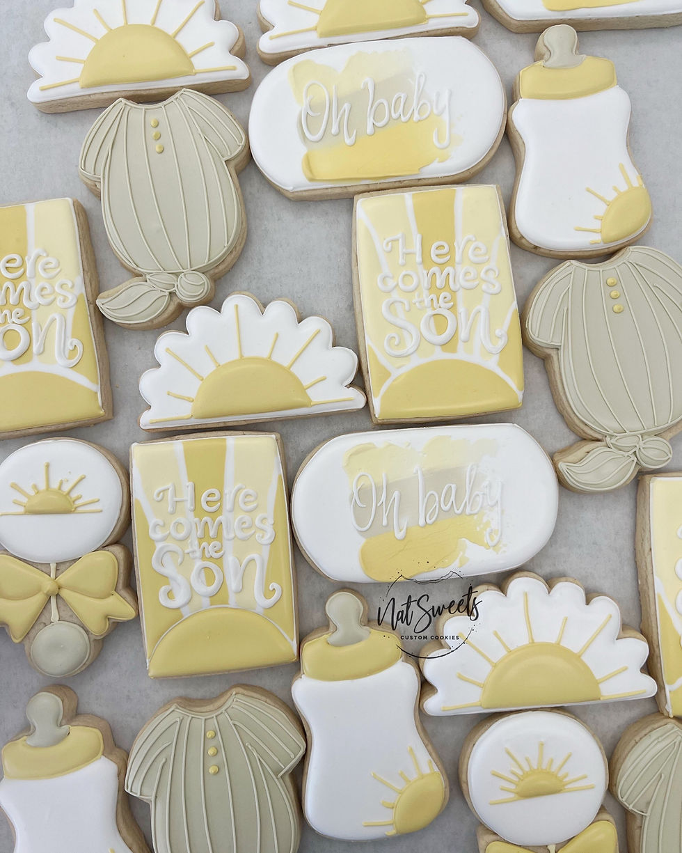 Here Comes the Son - 2 Dozen | natsweets-cookies