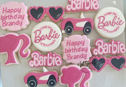 Barbie -2 Dozen | natsweets-cookies
