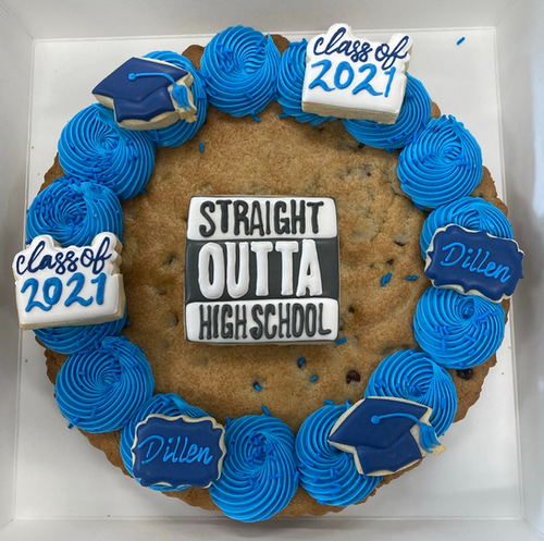 Straight Outta High School Cookie Cake -2024 | natsweets-cookies