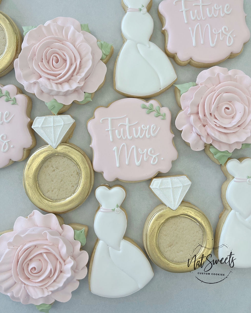 Future Mrs. Bridal Shower | natsweets-cookies