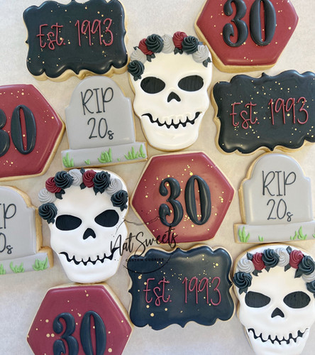 RIP 20’s - 2 Dozen | natsweets-cookies