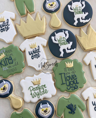 Wild Things Baby- 2 Dozen | natsweets-cookies