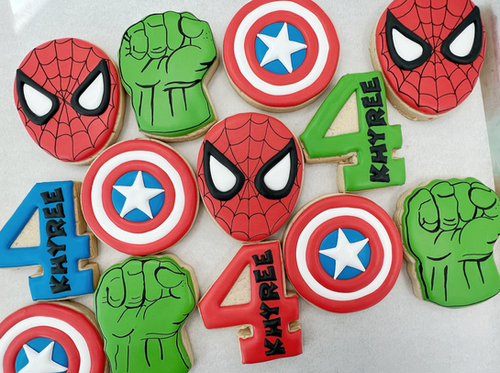 Superhero - 2 Dozen | natsweets-cookies