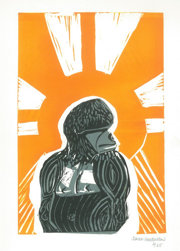 Sunshine Gorilla Giclee Print, Sarah Goodfellow | little-giraffe-house
