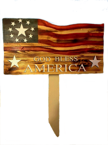 Flag Lawn Sign | BerkArt Designs