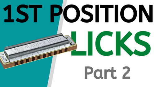 1st Position Blues Harmonica Licks (Part 2) | LearnTheHarmonica