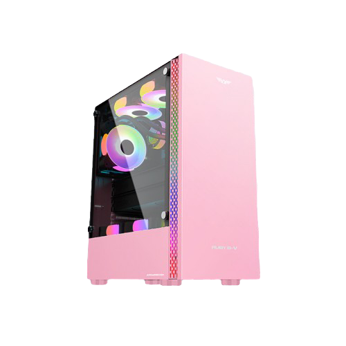 ARMAGGEDDON RUBY B-V PINK ATX GAMING PC CASE | ChanetLankaComputers