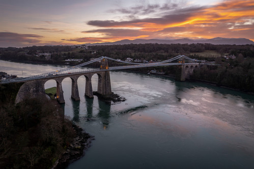 Menai Bridge At Sunrise | Off The Ground