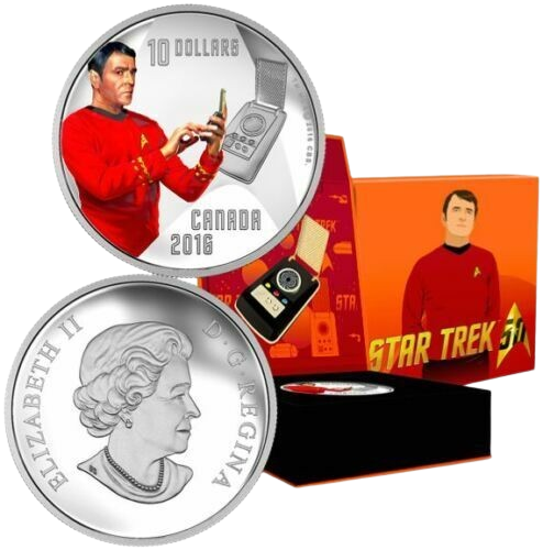 STAR TREK: SCOTTY – 2016 $10 1/2 oz Fine Silver Coin – Royal Canadian ...