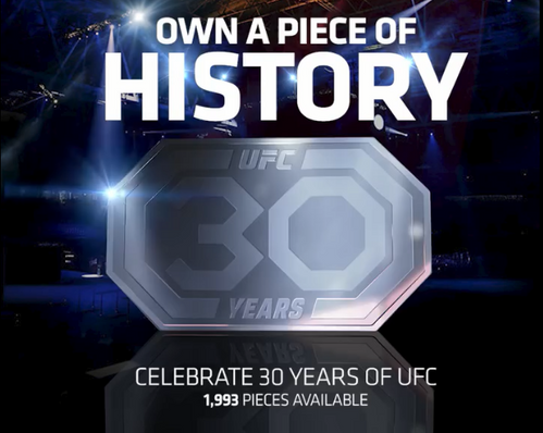 UFC 30th Anniversary 1oz Silver Coin | Gold & Silver Canada