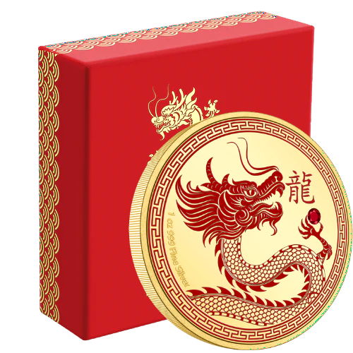 Lunar Year of the Dragon 1 oz Silver Coin $2 Niue 2024 | Gold & Silver ...