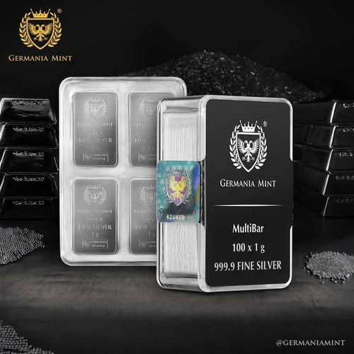 Germania Mint 999.9 Silver MultiBar 100 x 1 g | Gold & Silver Canada